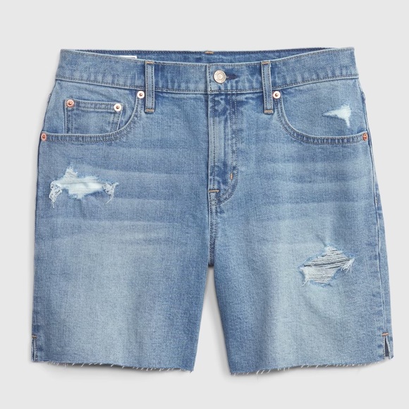 GAP | Shorts | Nwt Gap 5 Midrise Girlfriend Denim Shorts | Poshmark